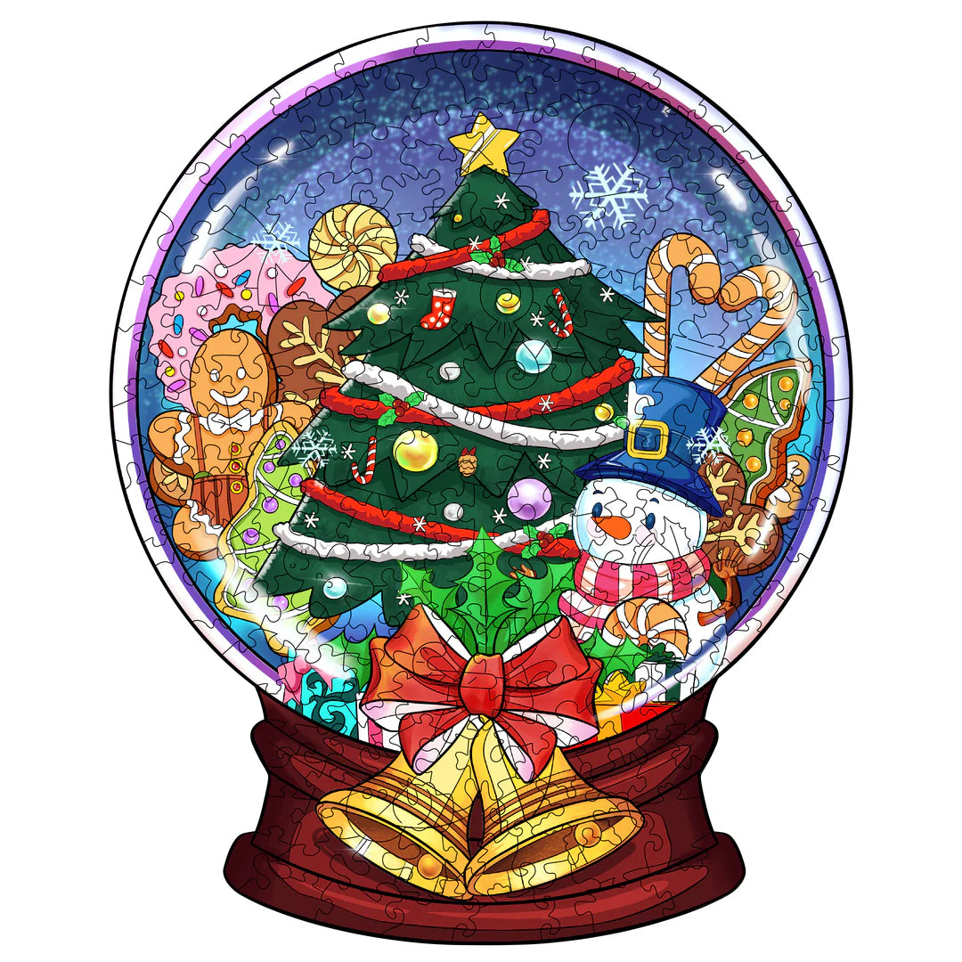 Woodbests - Christmas Crystal Ball Wooden Jigsaw Puzzle (160-200pcs)(P
