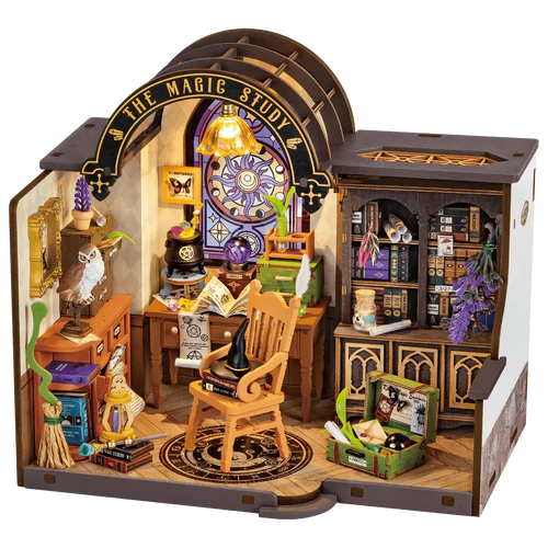 Robotime Rolife The Magic Study House DIY Miniature House Kit DG166