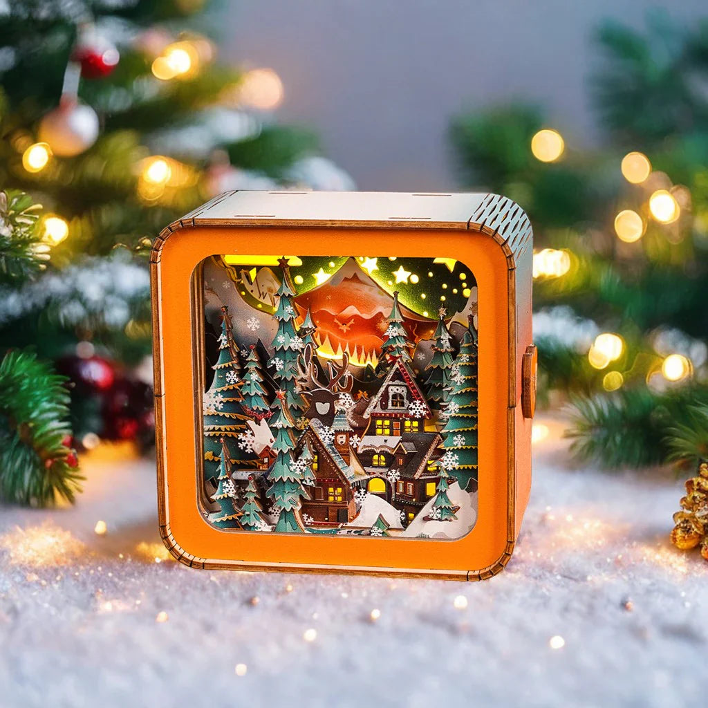 3D Wooden Puzzle Night Lights - Creative DIY Kits & Ambient Lighting