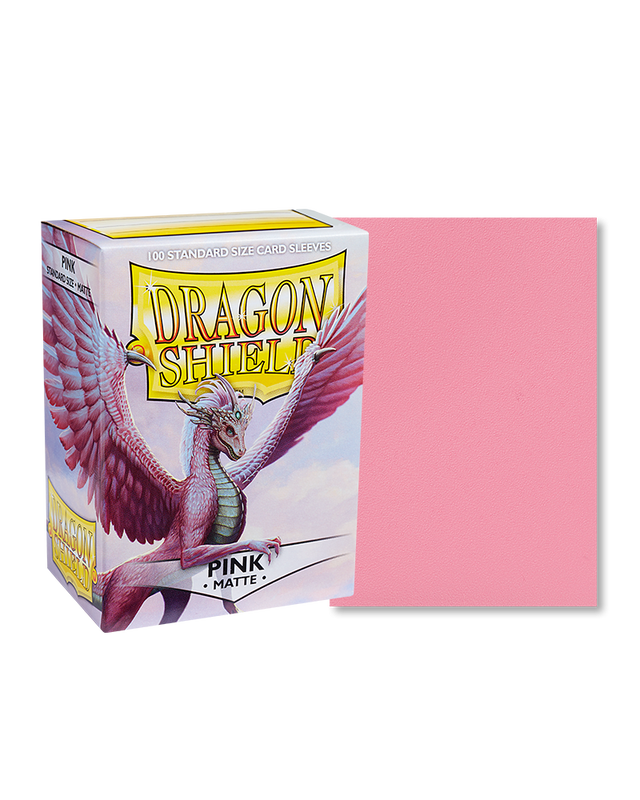 Dragon Shield: Pink - Matte Sleeves - Standard Size (100)