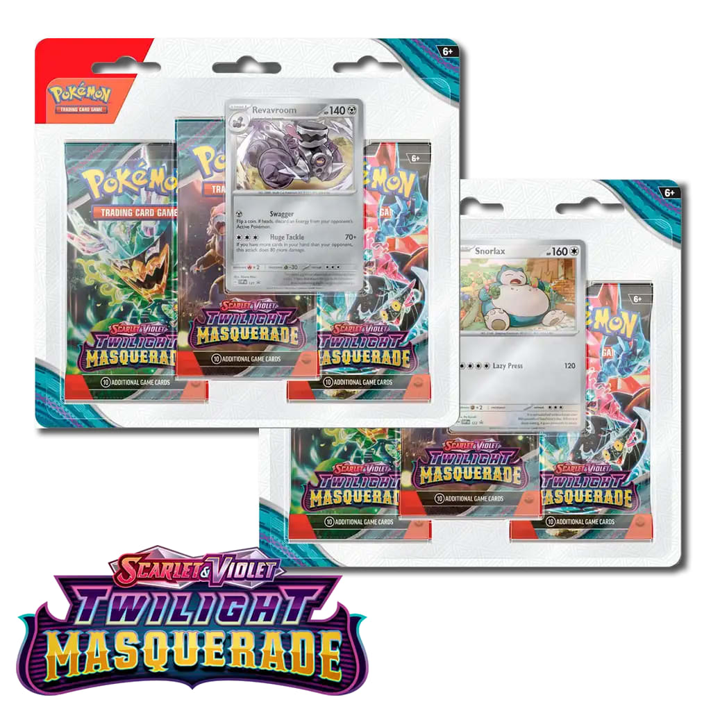 Pokemon TCG: Scarlet & Violet 6 Twilight Masquerade Three Booster Blis