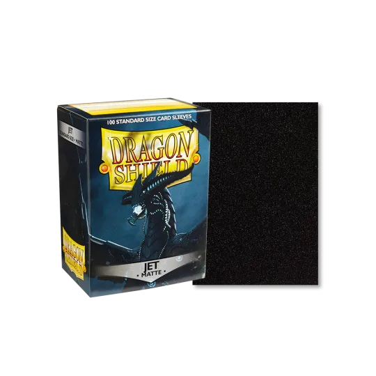 Dragon Shield: Jet - Matte Sleeves - Standard Size (100)
